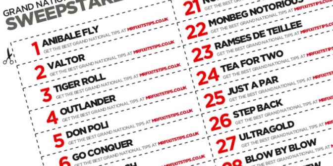 Free Download: Your Printable Grand National Sweepstake Kit PDF